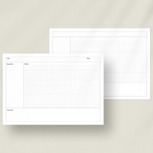 Cornell Notes Printable Landscape, Cornel Method Student Note-taking ...