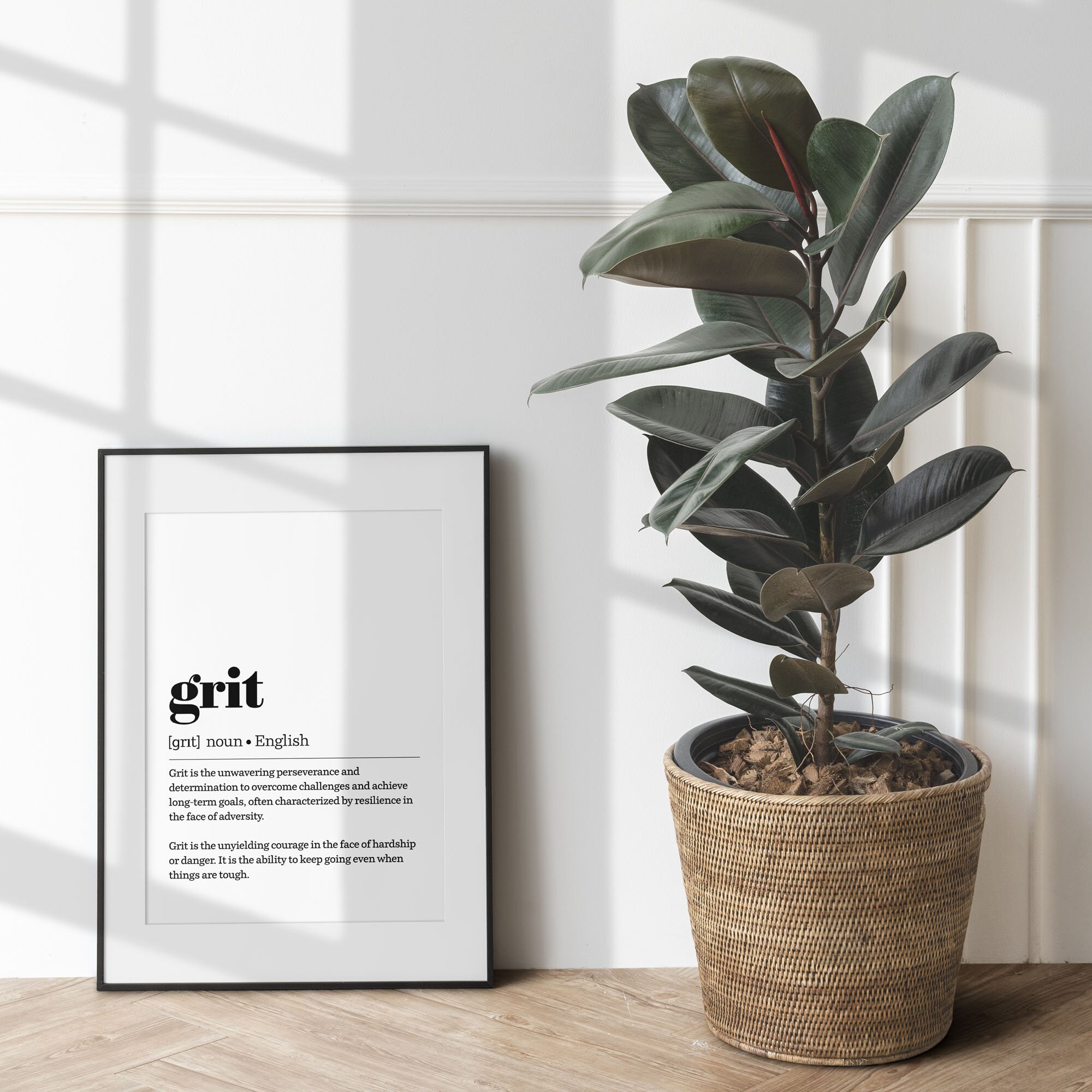 Grit Dictionary Definition Printable Wall Art Office Decor - Etsy