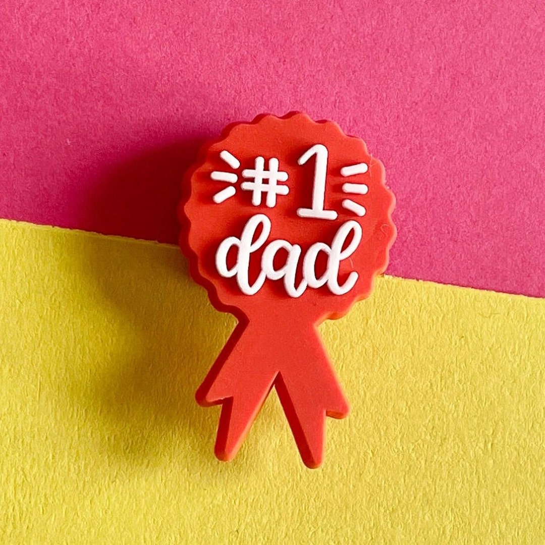 Number 1 Dad Croc Like Shoe Charm Accessory - Etsy