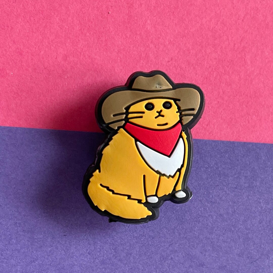 Cowboy Cat Croc Like Shoe Charm Accessory - Shoe Decoration - Etsy UK