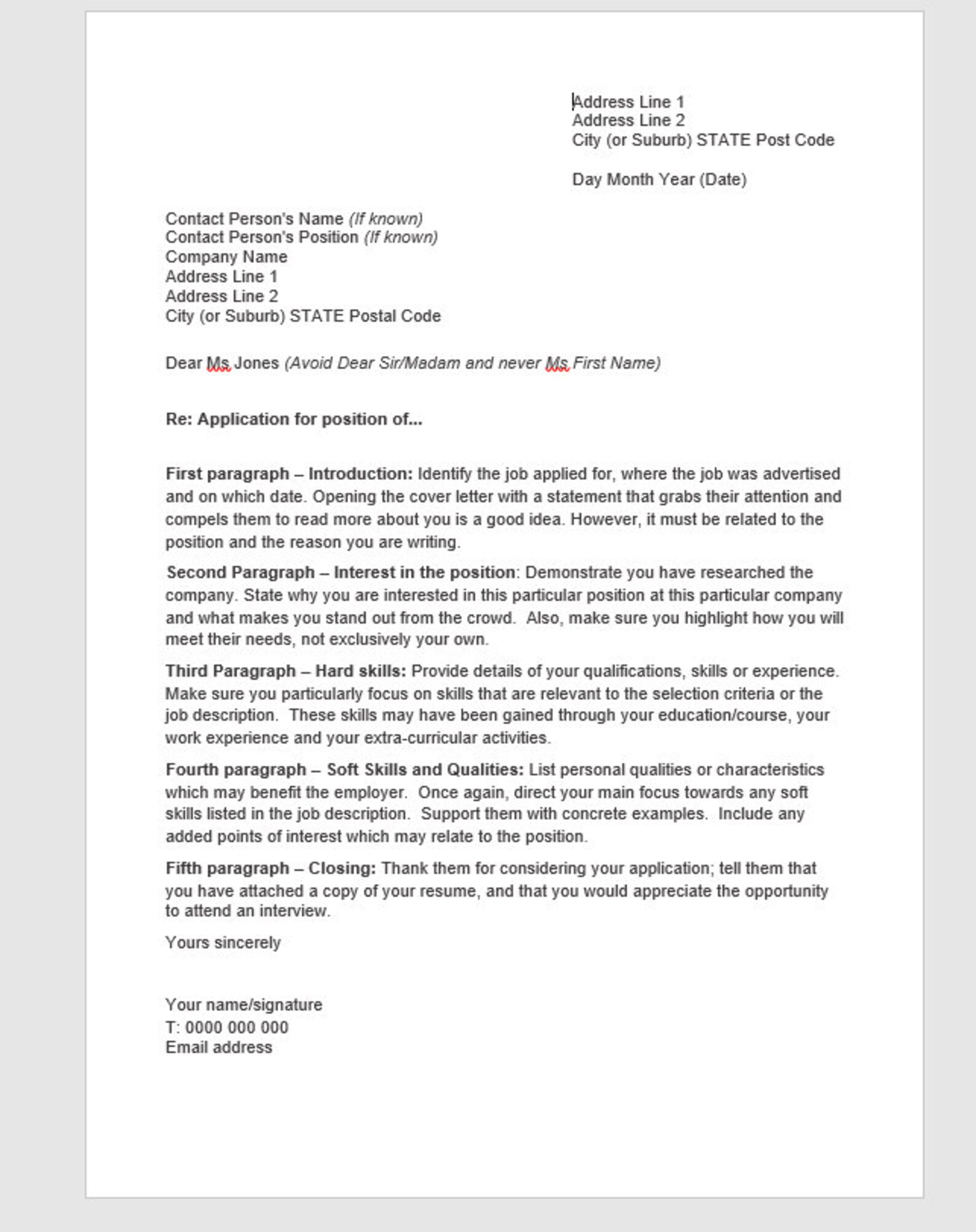 ATS Resume Template for Word, ATS Friendly Resume Template for Fresh ...