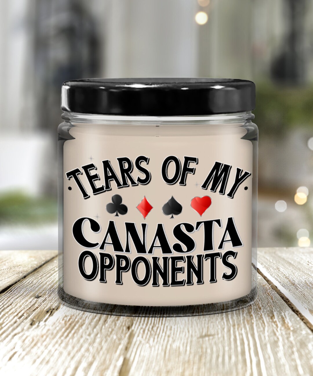 Canasta Gifts for Him Her Funny Canasta Candle Tears of My Opponents ...