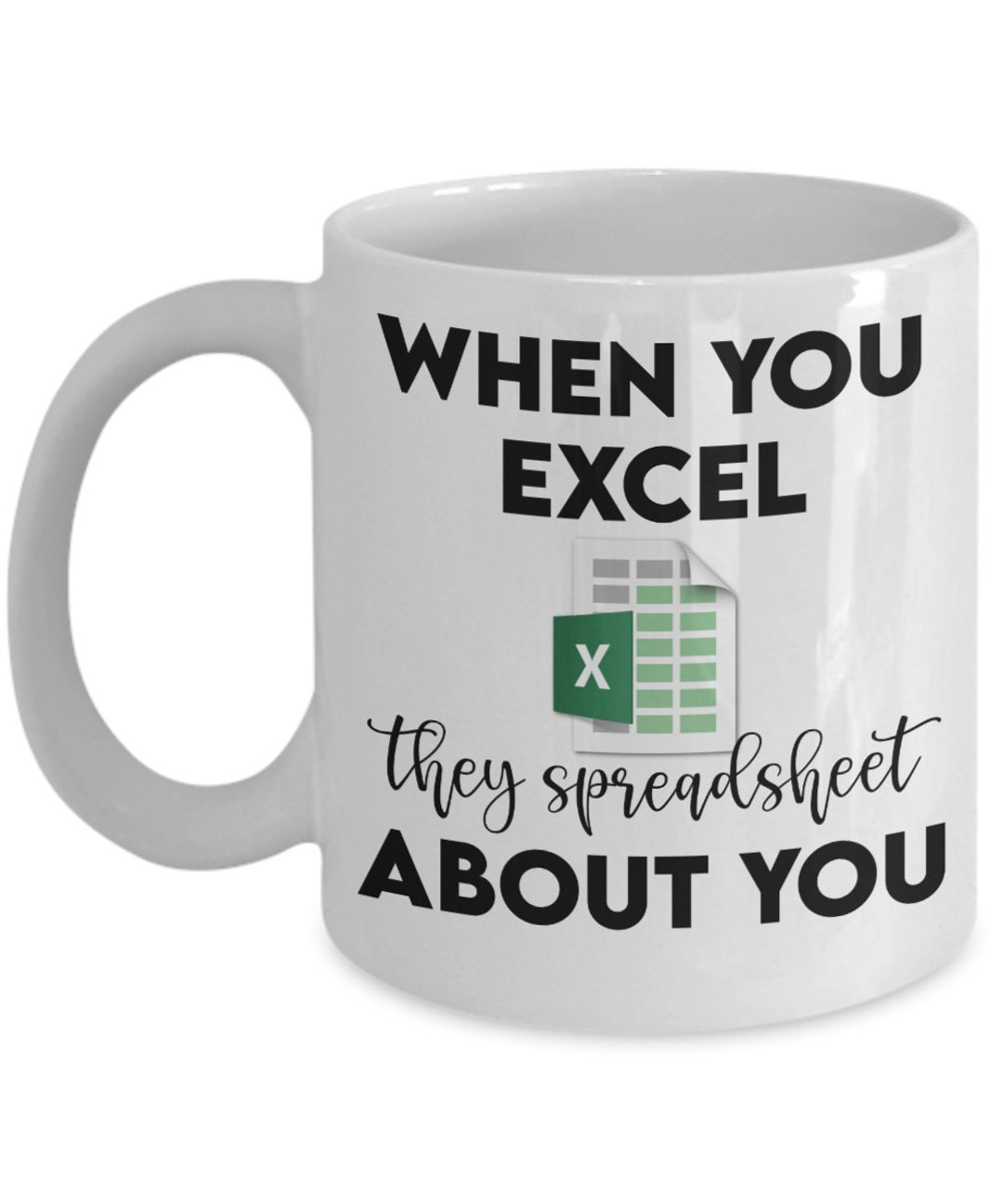 Excel Spreadsheet Mug, CPA Gift, Tax Prep Mug, Gift for Accountant ...