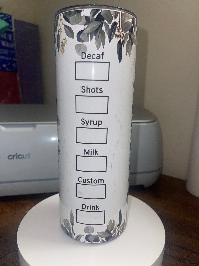 20 Oz Skinny Tumbler , Starbucks Sublimation Tumbler Design, Starbucks ...