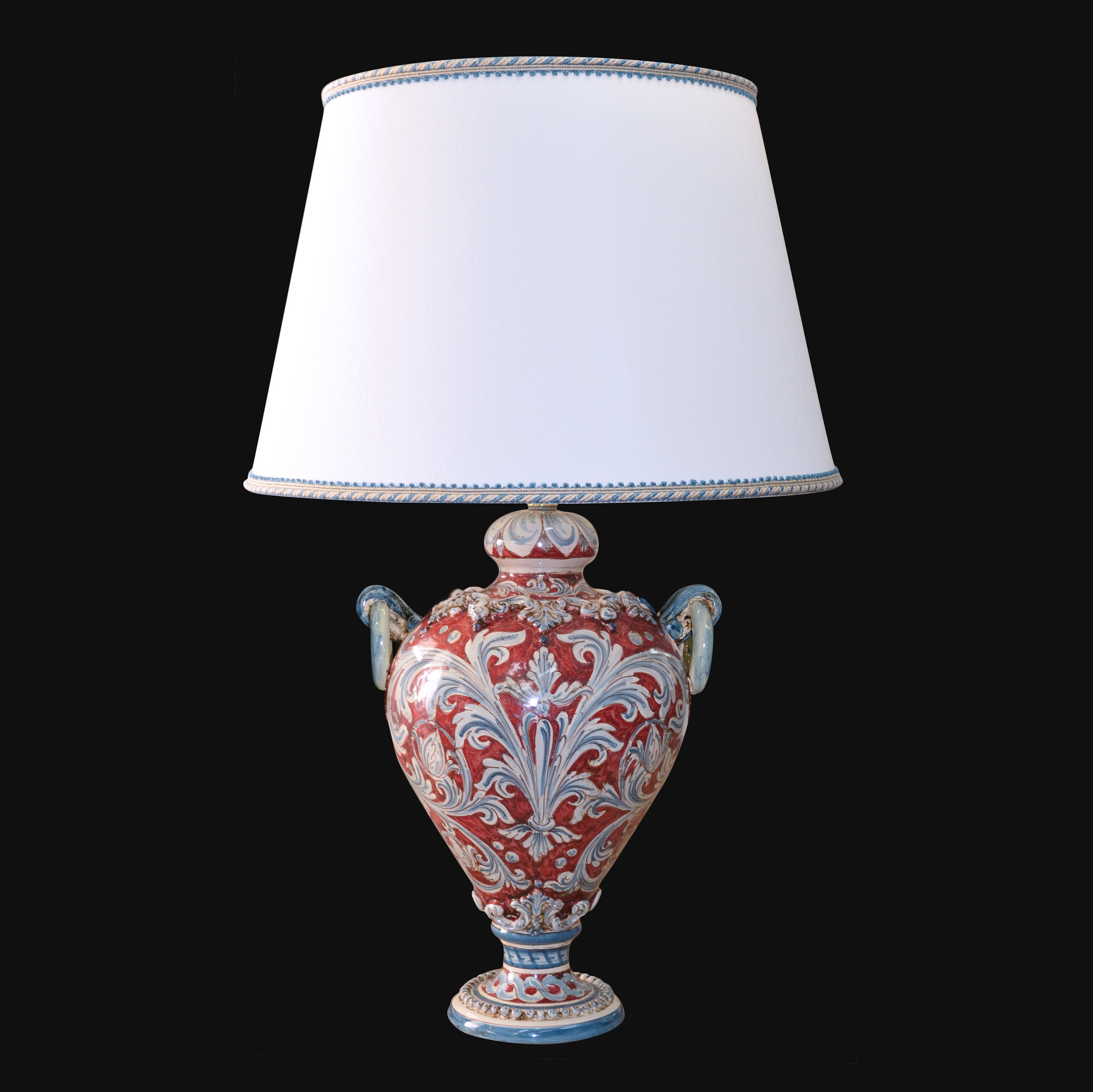 Italian Table Lamp | Sicilian Fine Art | Caltagirone Ceramic - Etsy