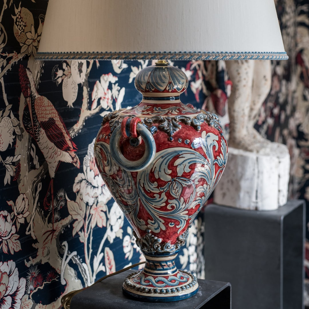 Italian Table Lamp | Sicilian Fine Art | Caltagirone Ceramic - Etsy