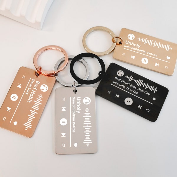 Music Keychain - Etsy