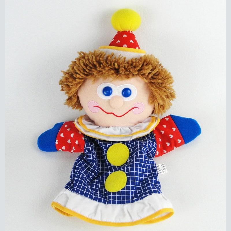 Clown Hand Puppet - Etsy