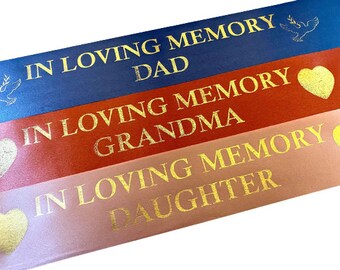 In Loving Memory Ribbon - Etsy