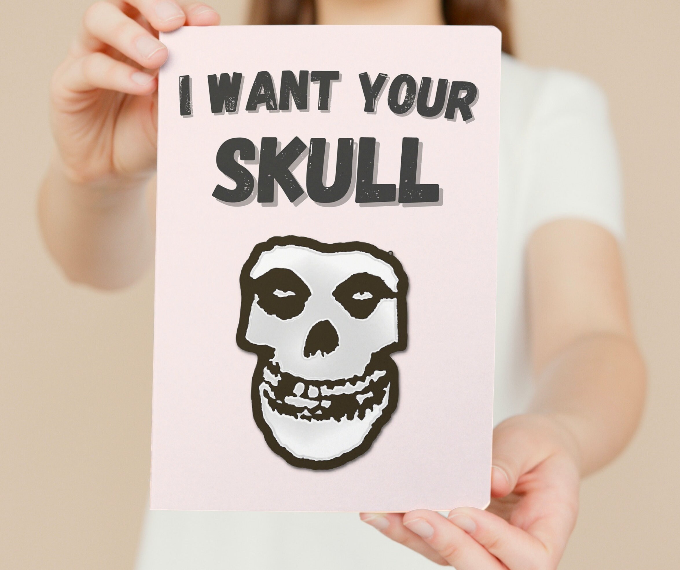 Misfits Birthday Card. Crimson Ghost Skull. Download and - Etsy