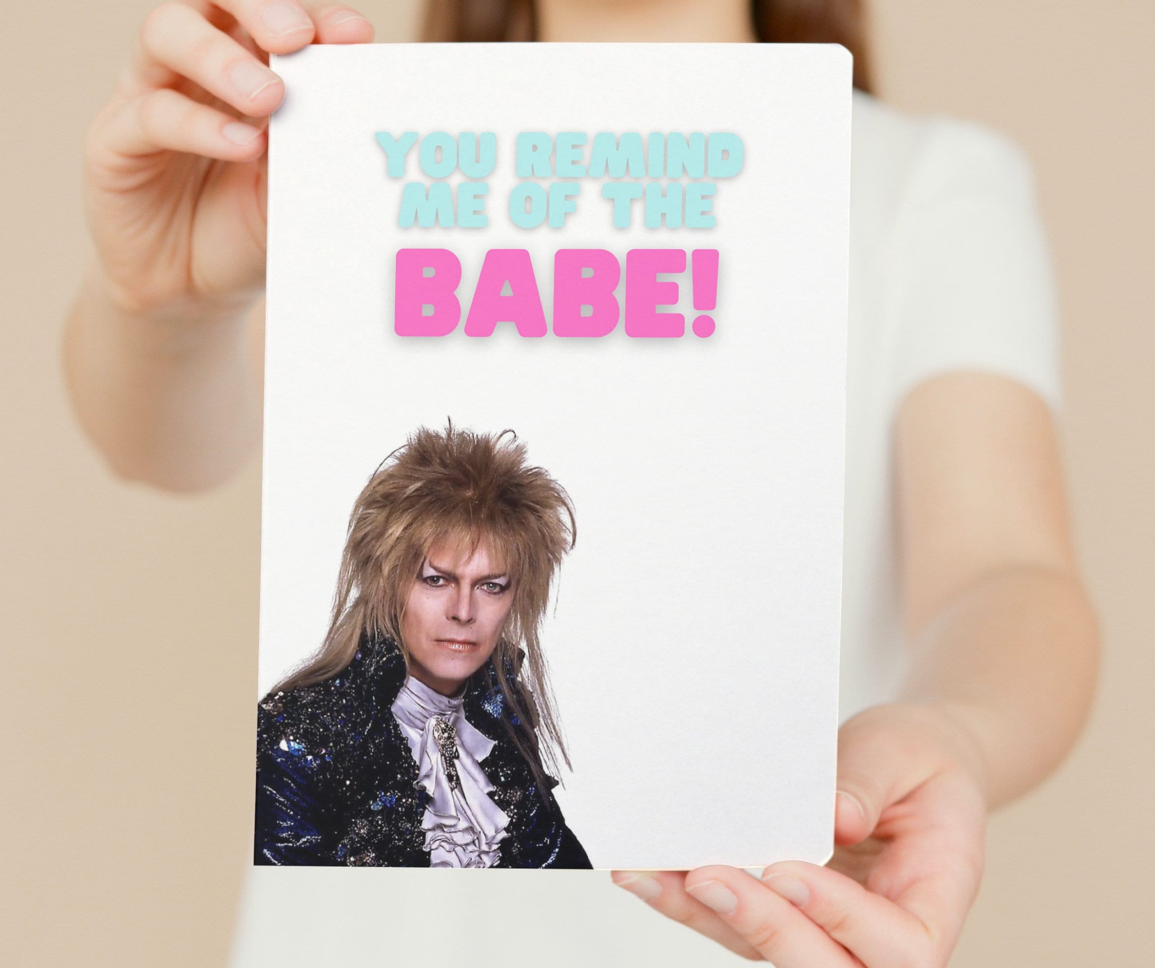 Labyrinth Birthday Card. David Bowie. Download and Print - Etsy