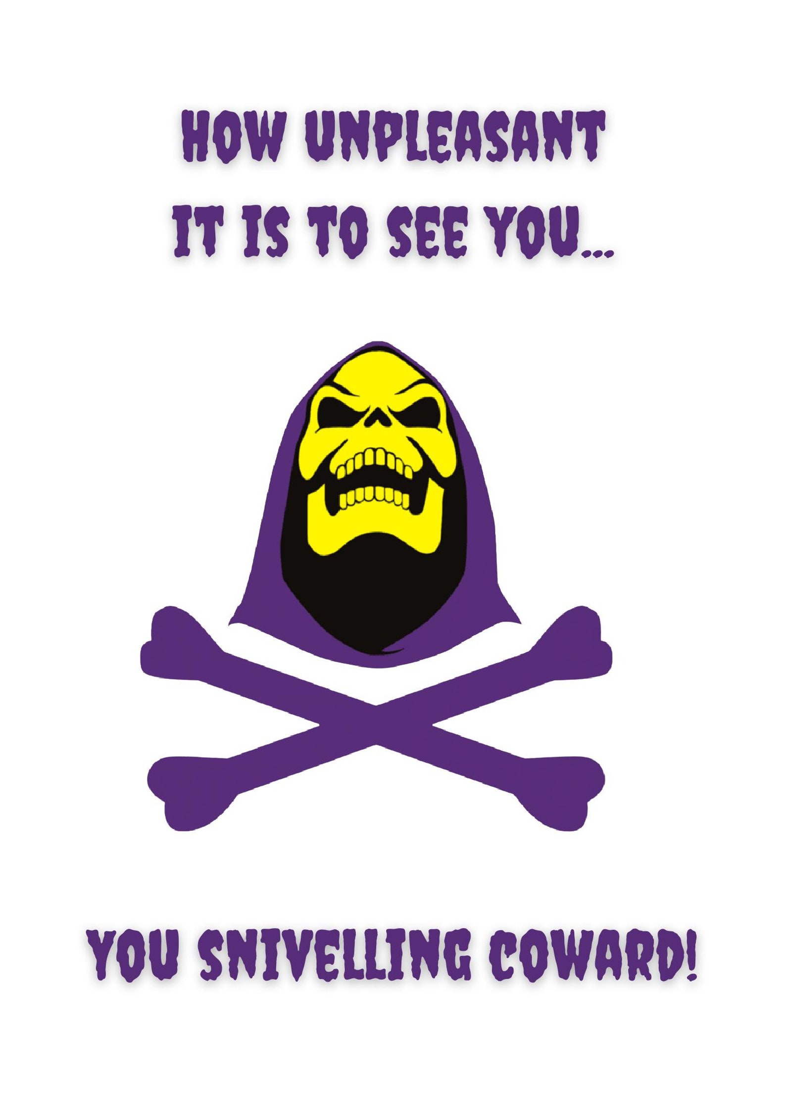 Skeletor Birthday Card. He-man. Download and Print - Etsy UK