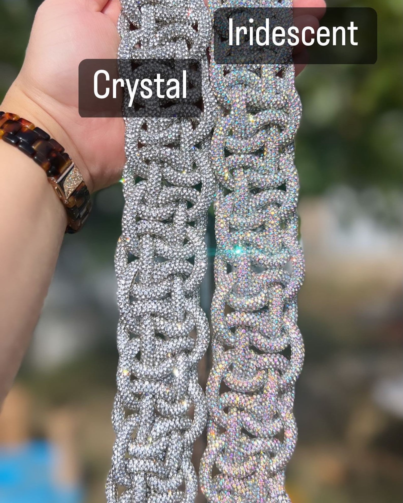 The EMPRESS CRYSTAL STRAP Handmade Crystal Rhinestone Braided Purse ...