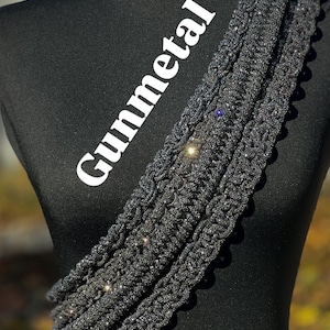 The EMPRESS CRYSTAL STRAP Handmade Crystal Rhinestone Braided Purse ...