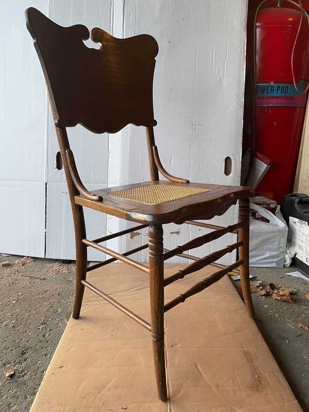 Hand Crafted Antique Quarter Sawn Oak Chair early 1900s - Etsy