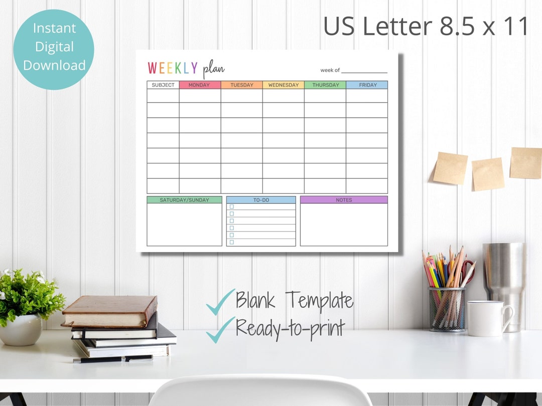 Custom Academic Planner | Personalized Homeschool Organizer | Weekly ...