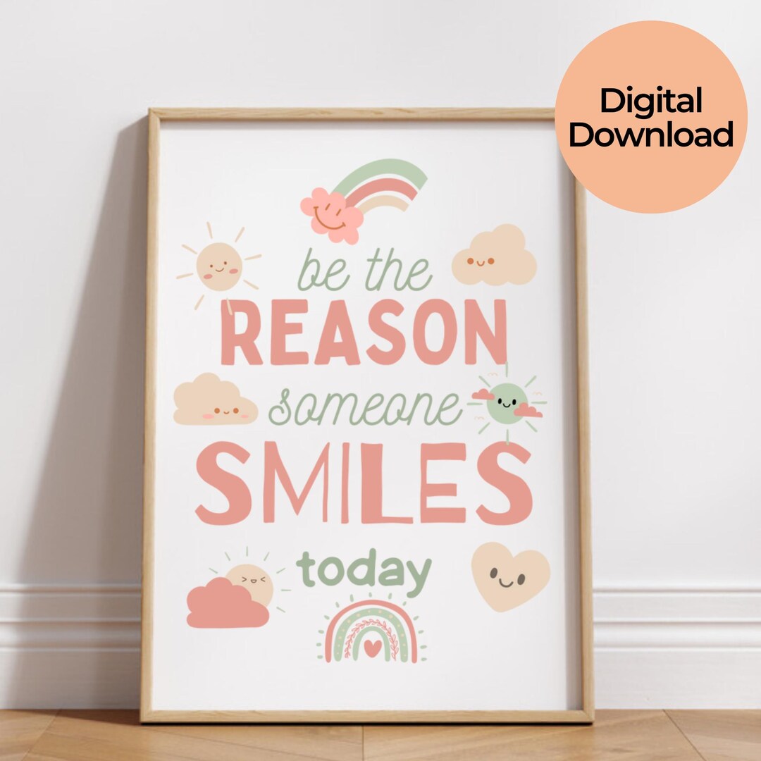 Kindness Poster for Kids, Homeschool and Daycare Wall Art, Positive ...