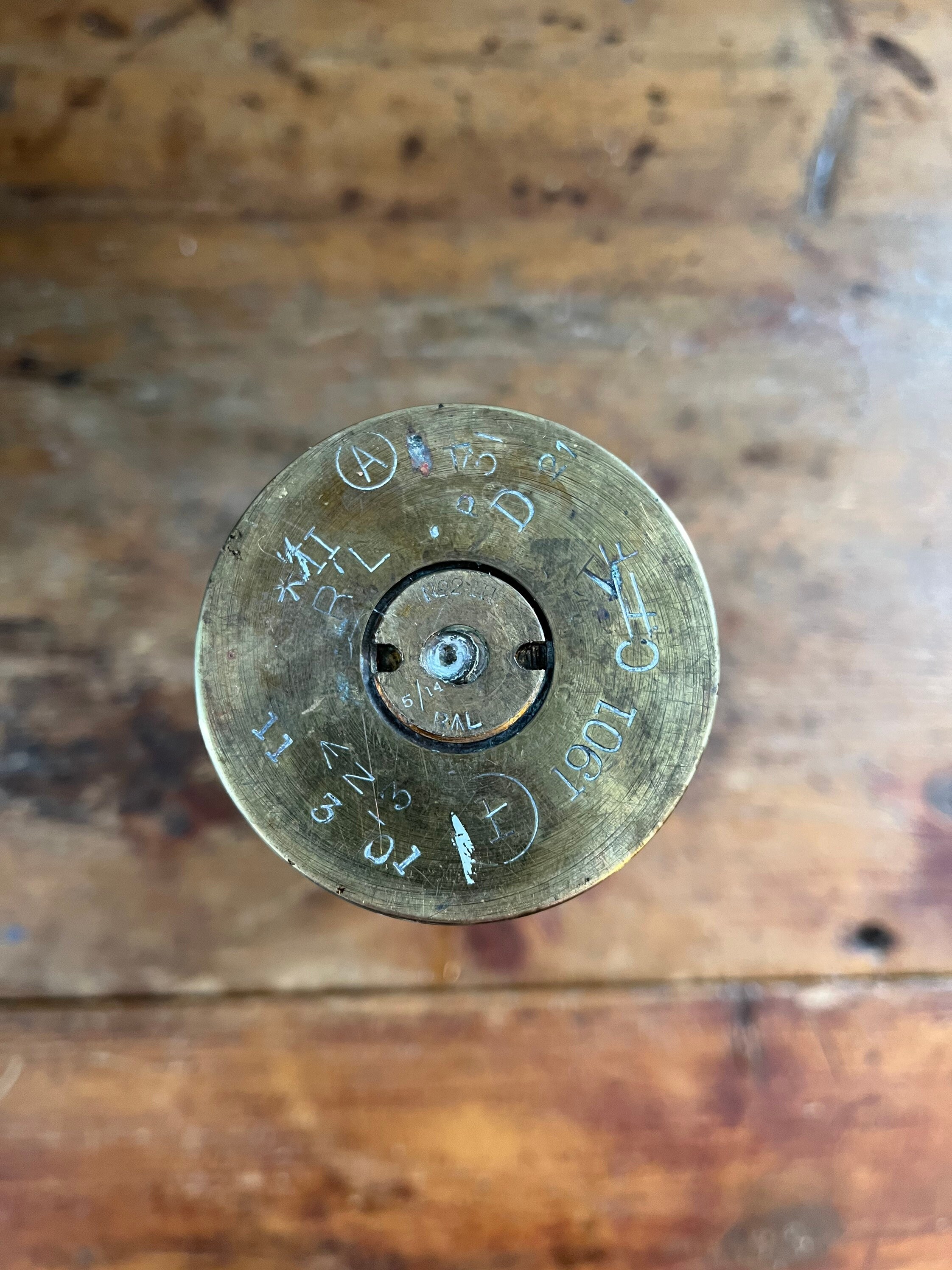 Antique Brass Shell Casing 1901 Vase / Display Piece - Etsy