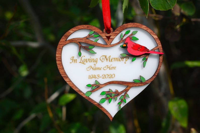 In Memorial: in Loving Memory Ornament • Personalized Christmas ...