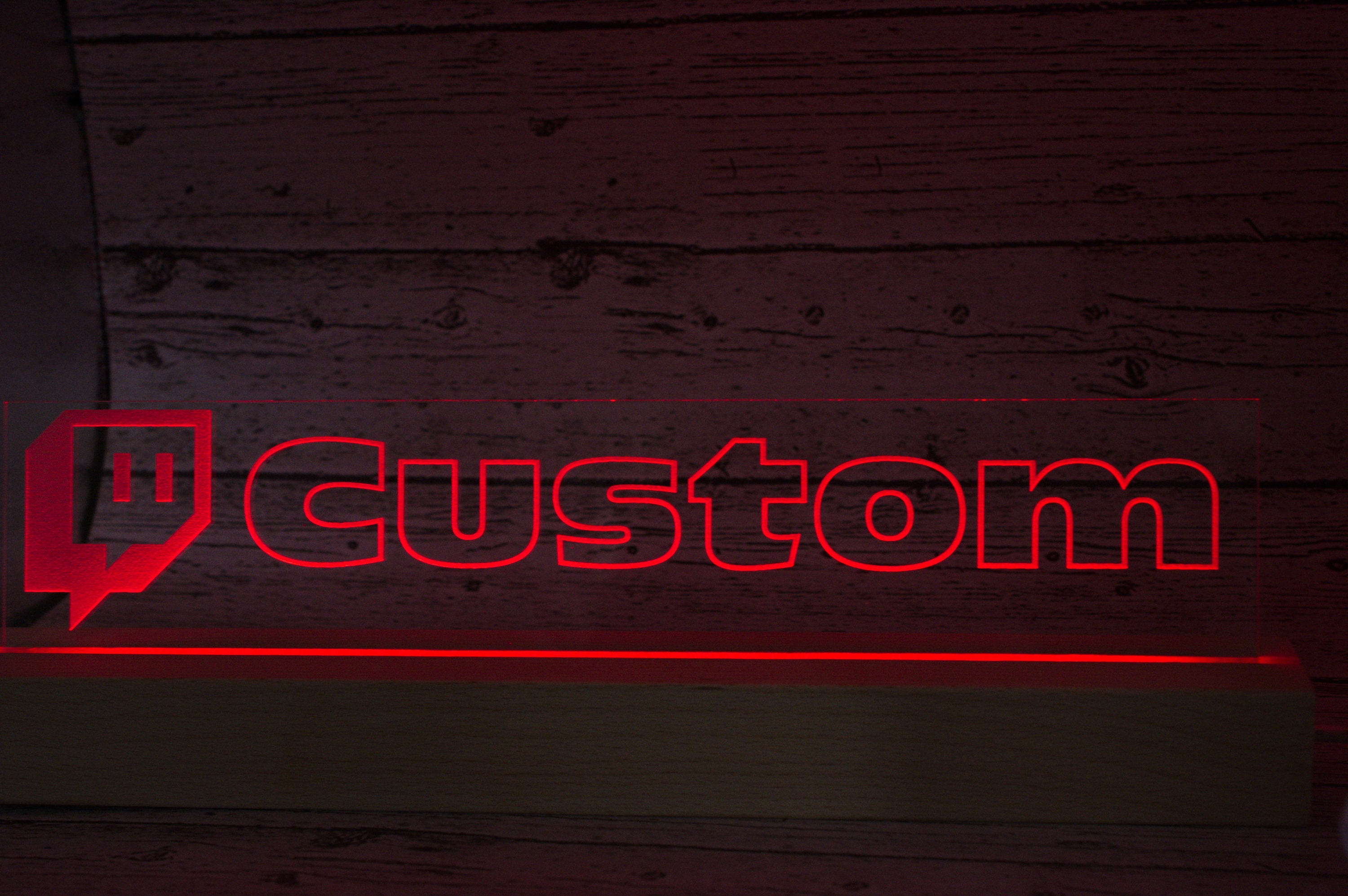 Custom Twitch LED Nameplate - Etsy