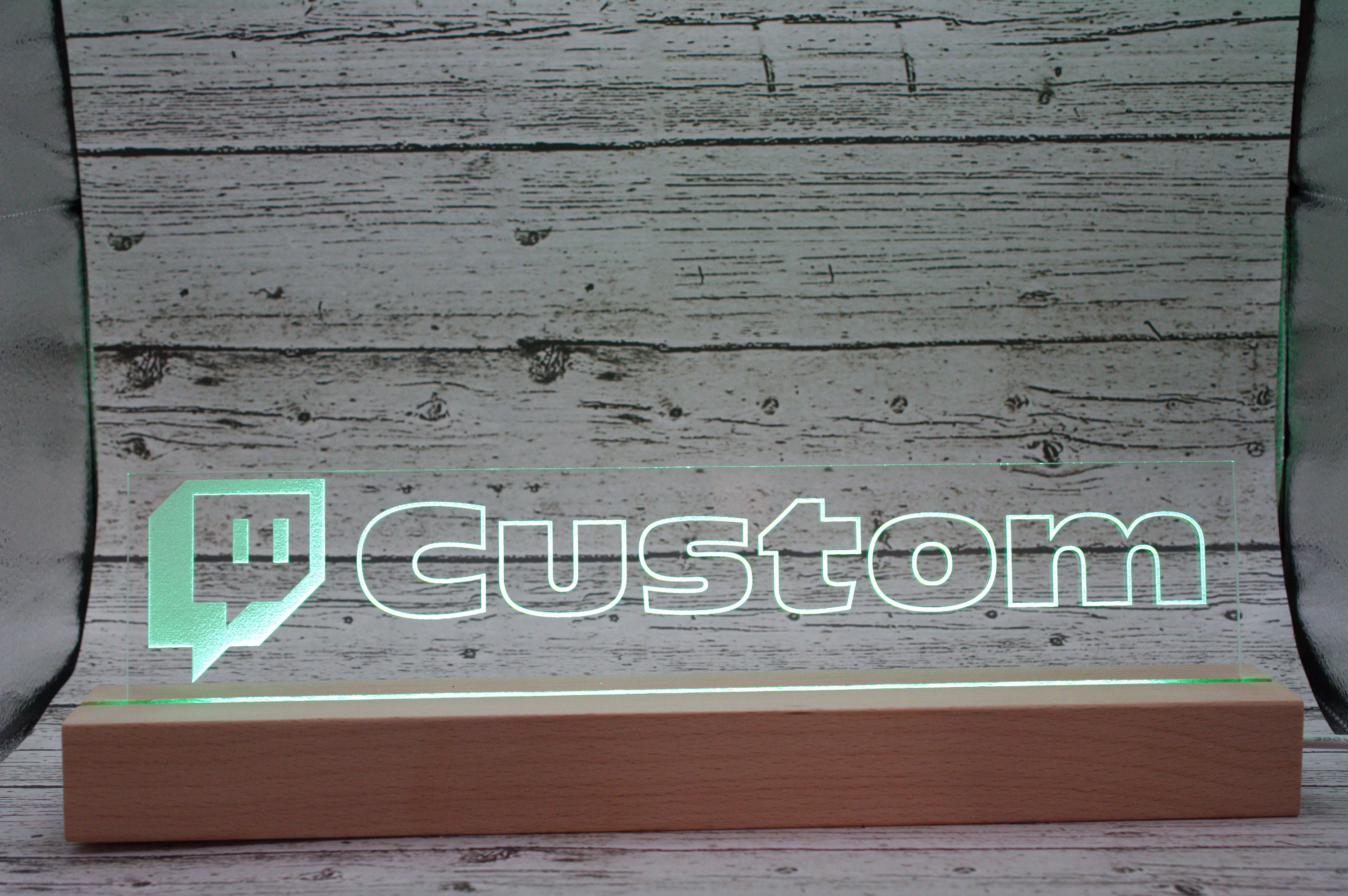 Custom Twitch LED Nameplate - Etsy