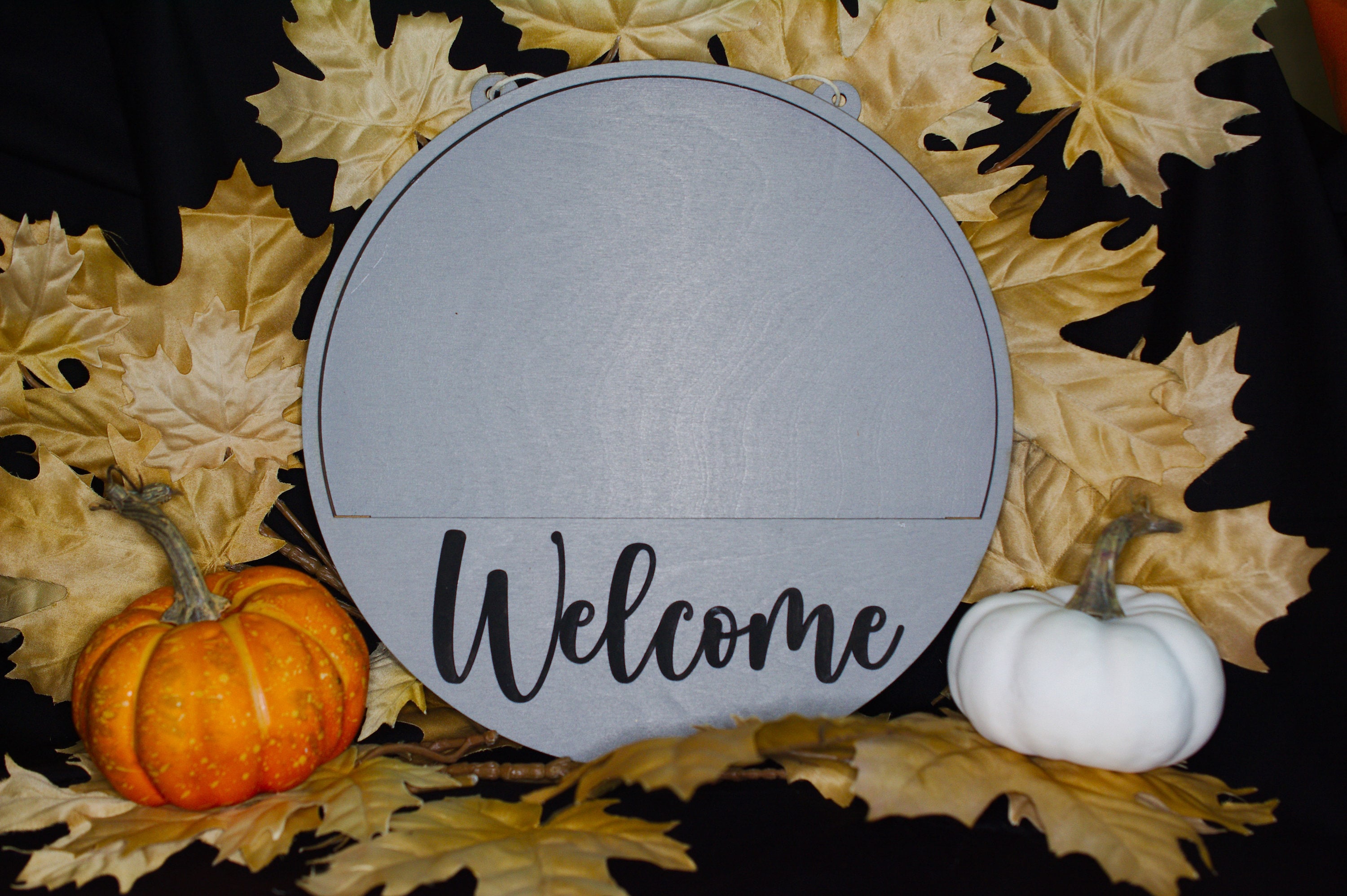 Seasonal Interchangeable Welcome Sign • Pumpkins/fall/halloween/spring ...