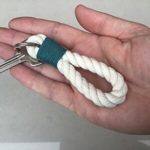 Gold Rope Key Ring, Nautical Rope Keychain - Etsy