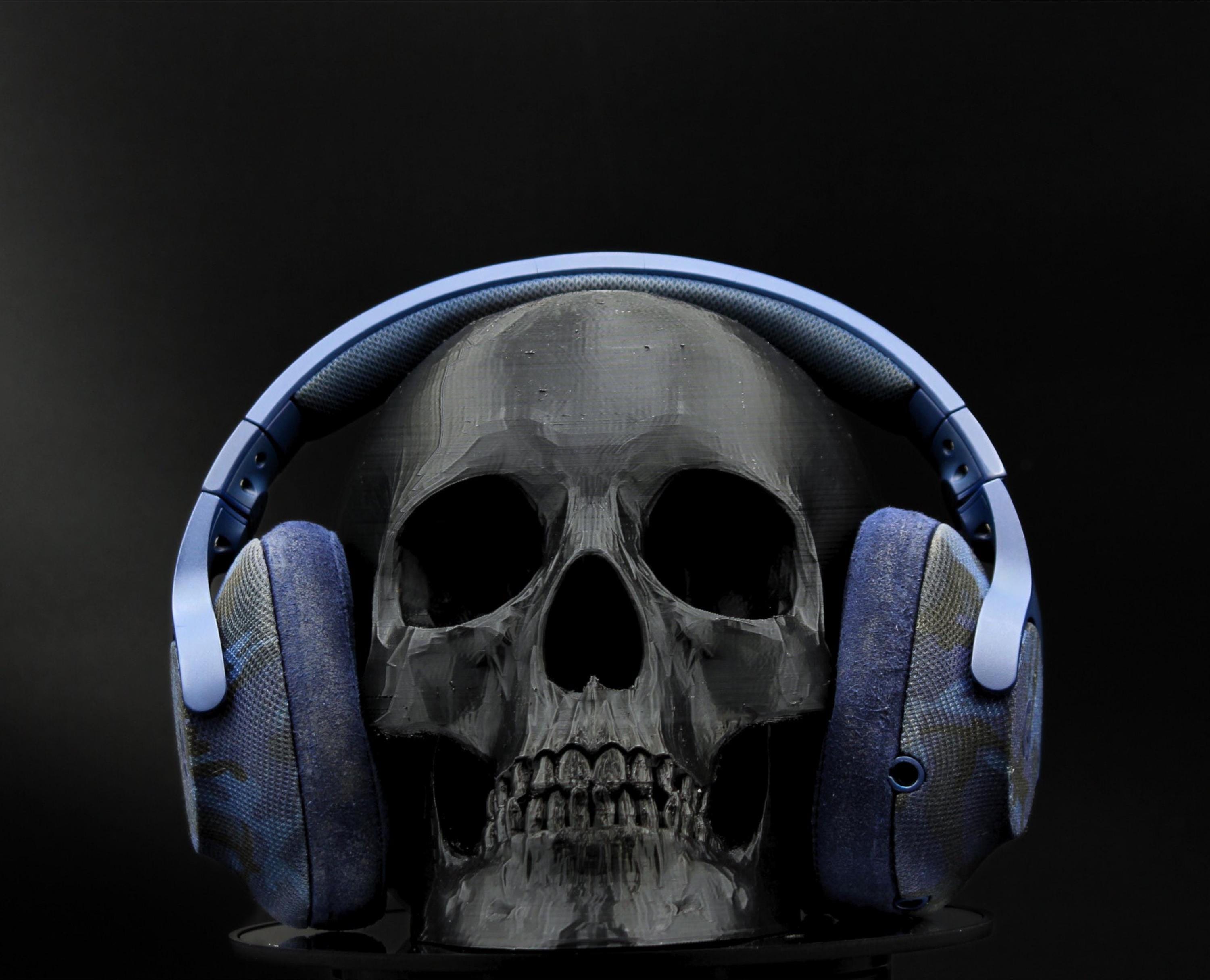 Human Skull Headphone Stand- Head Phone Holder 3D Printed-multi Color ...