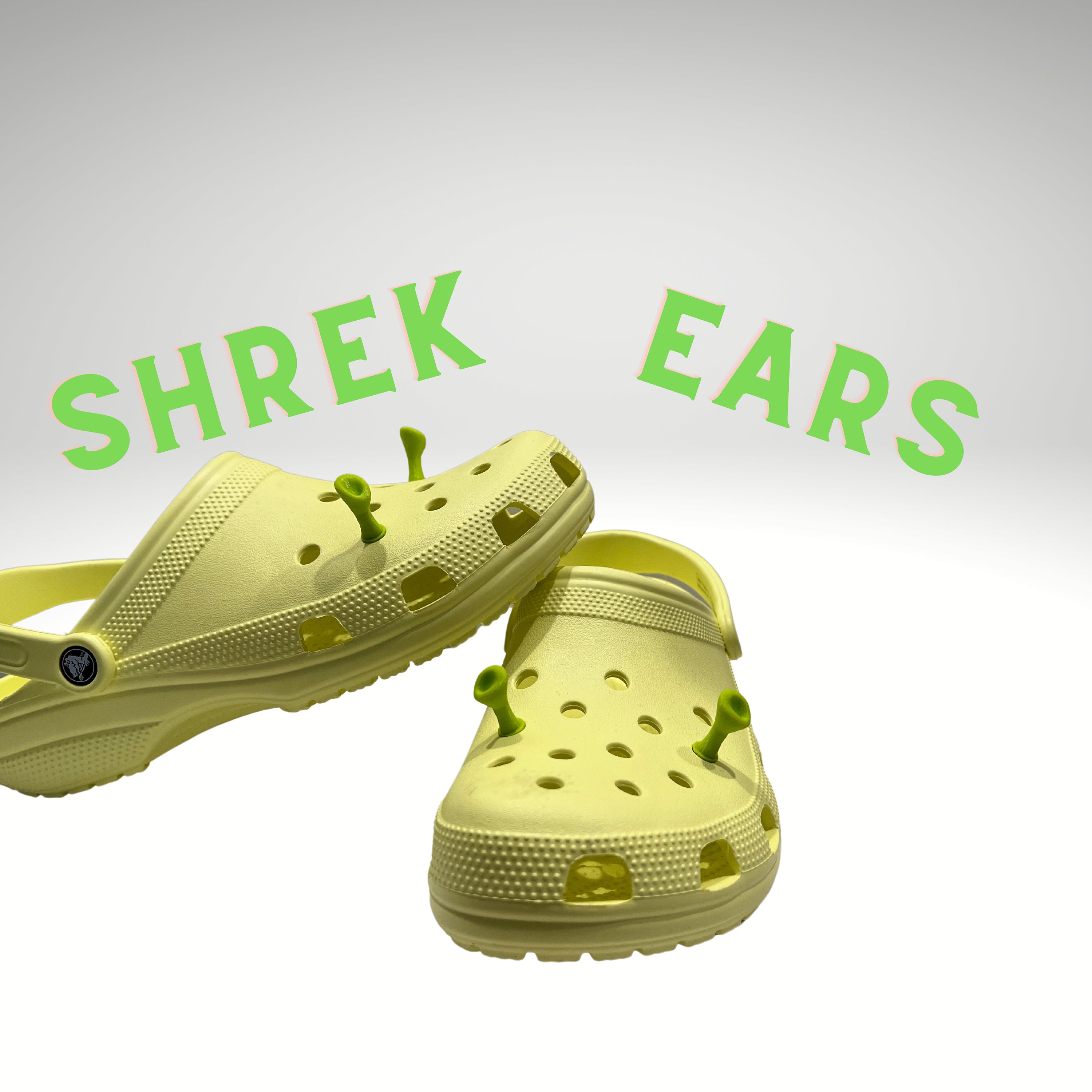 SHREK CROC Charm LIME Green Comes in Pack of Four Shrek Ogre Croc Green ...