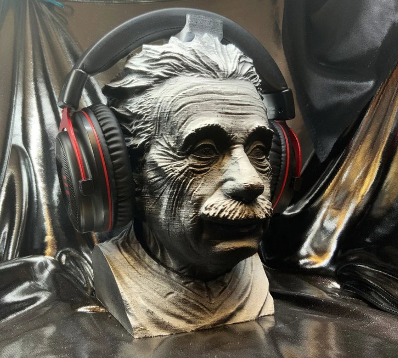 Einstein "black and White Fade" Headphone Stand! Headset Holder ...