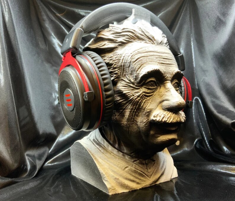 Einstein "black and White Fade" Headphone Stand! Headset Holder ...
