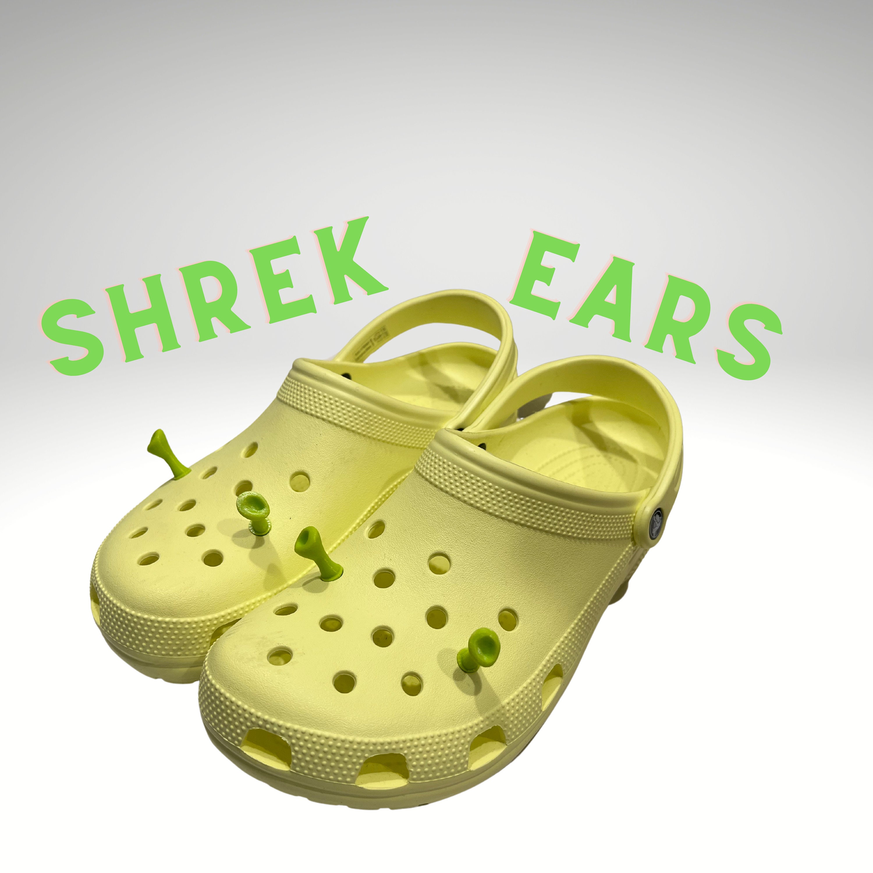 SHREK CROC Charm LIME Green Comes in Pack of Four Shrek Ogre Croc Green ...