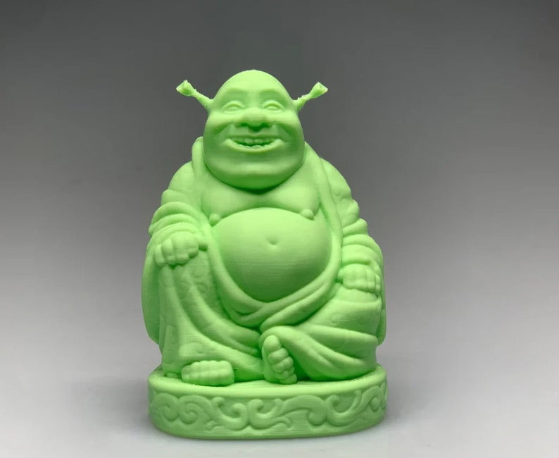 Shrek Buddha Statue 3D Print Shrek Gift Funny Happy Buddha - Etsy