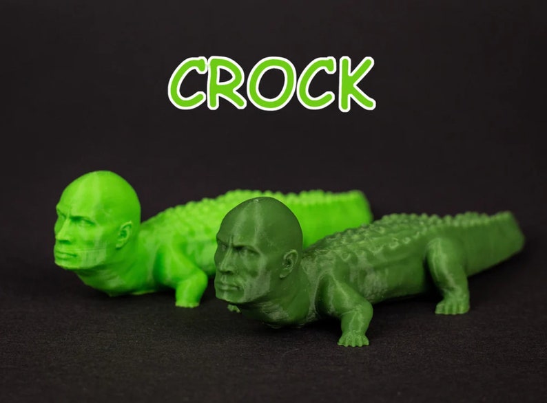 The Crock! | Custom Colors | 3D Printed Fidget Toy Collectible ...