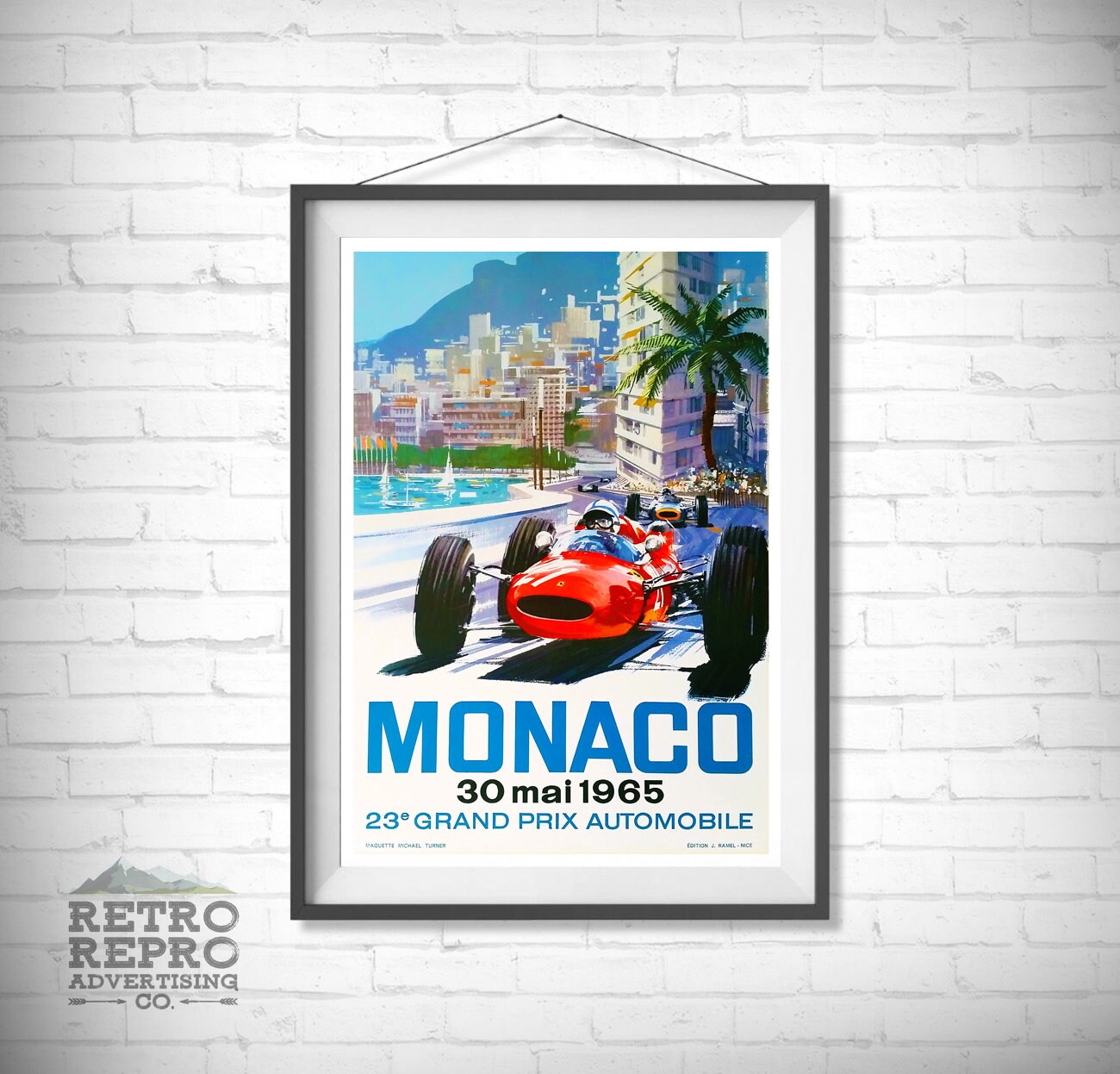 Vintage Racing 1965 Monaco Grand Prix F1 Team Magazine Advertisment ...