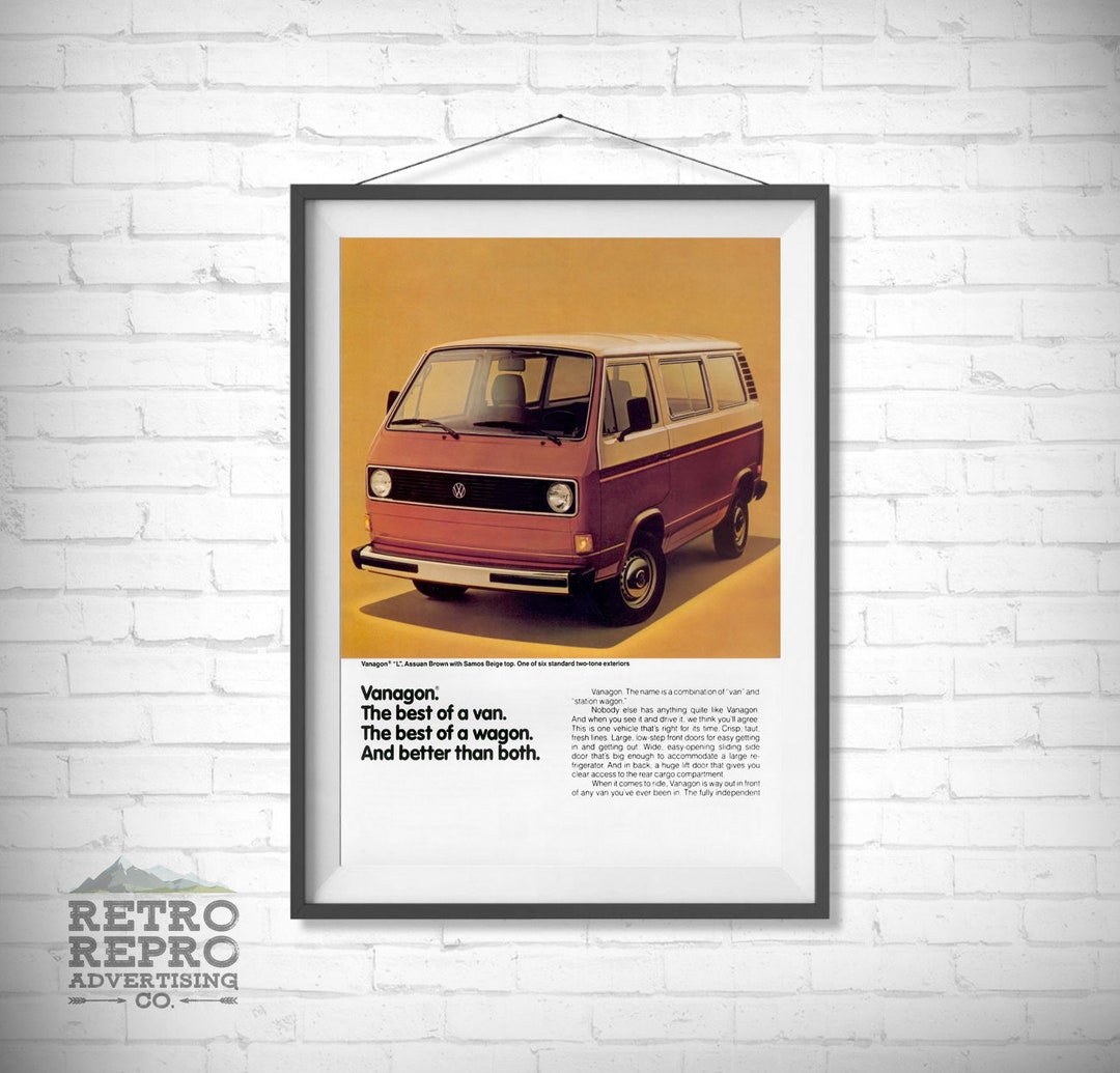 Vintage T3 T25 Vanagon Transporter Campervan Classic Old Car Ad Advert ...