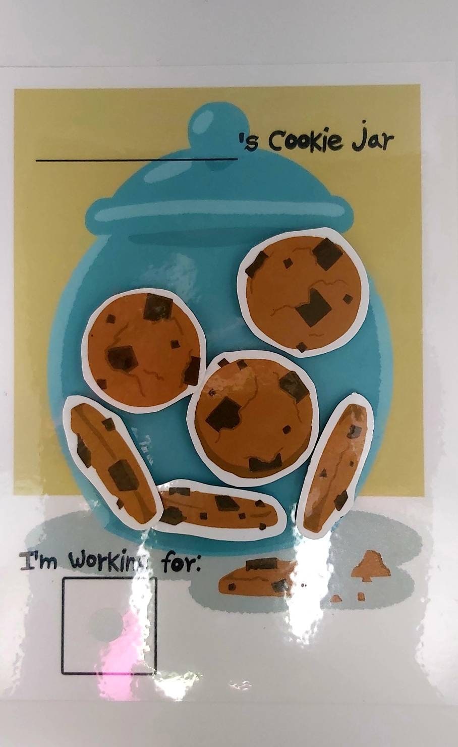 Cute/for Kids Cookie Jar Token Board/token Reward Chart/rewards / Token ...