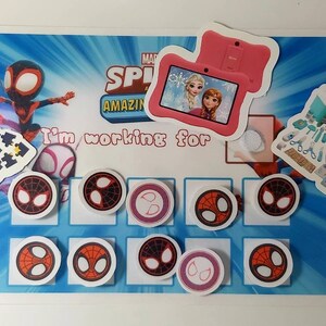 Cute/for Kids Spider Friend 10 Tokens Token Board/token Reward Chart ...