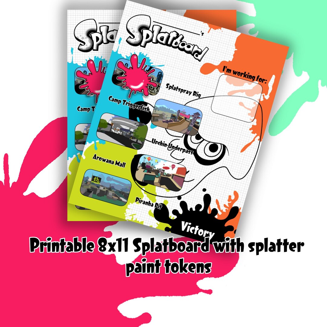 Cute/for Kids Splatter Paint Token Board/token Reward Chart/rewards ...