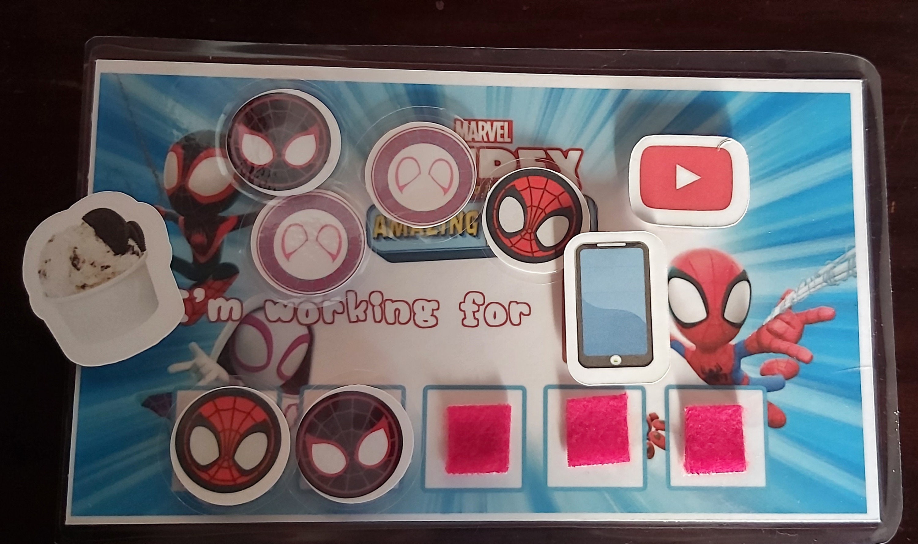 Cute/for Kids Spider Friend Token Board/token Reward Chart/rewards ...