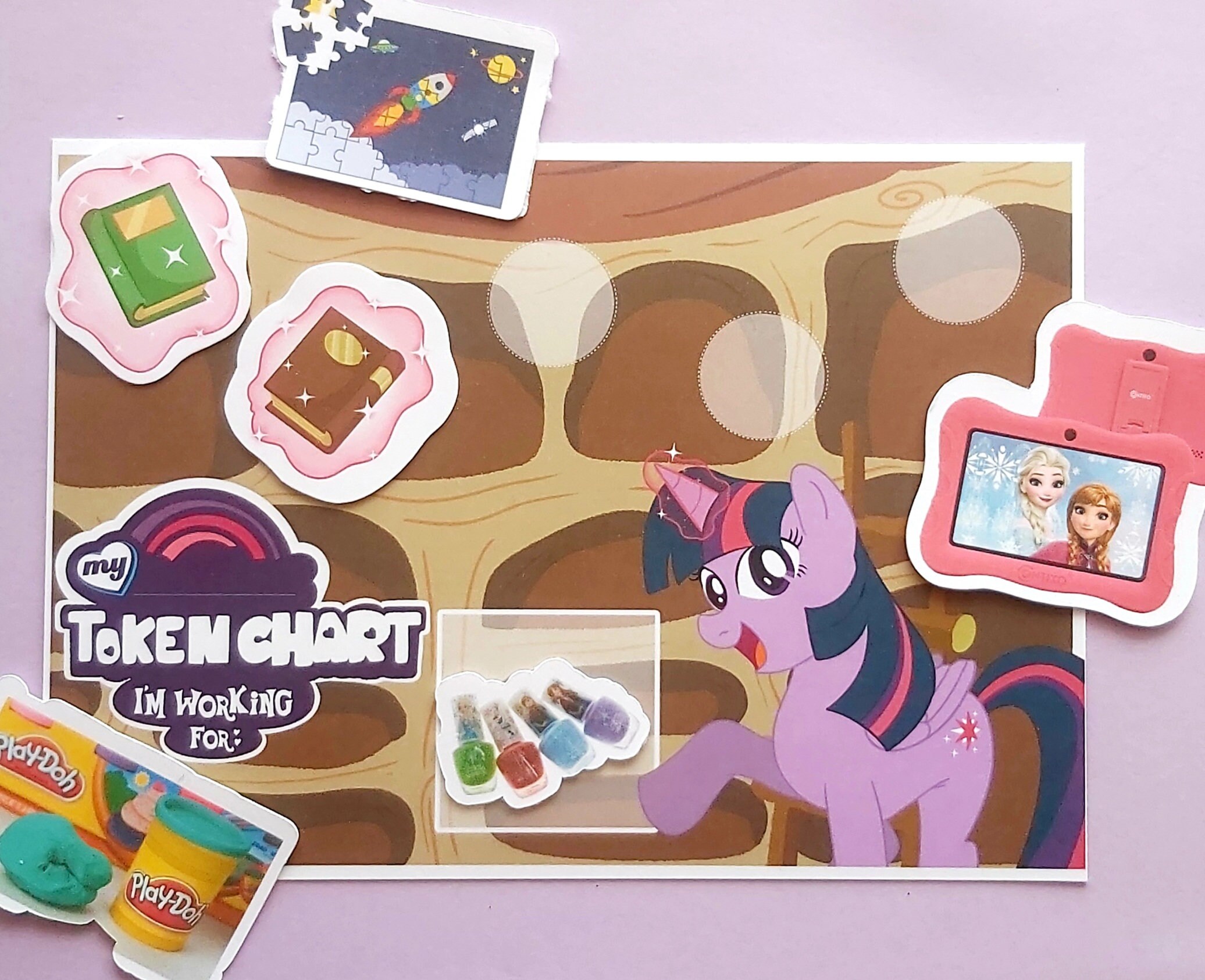 Cute/for Kids Friendship Pony Token Board/token Reward Chart/rewards ...