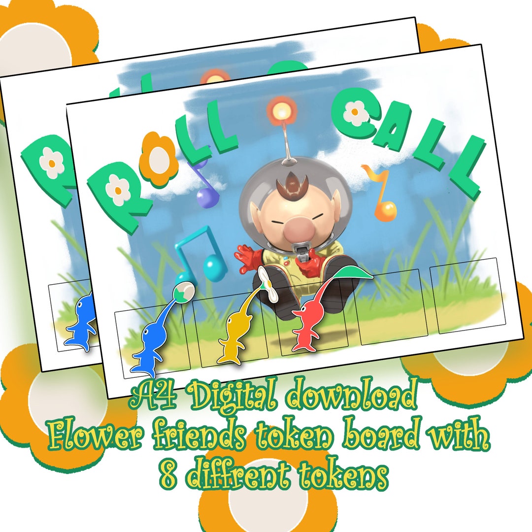 Cute/for Kids Flower Friend 5 Tokens Token Board/token Reward Chart ...