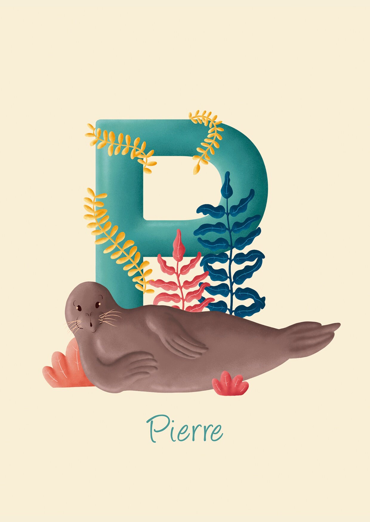 Postcards and Posters of Birth Alphabet and Abecedary of - Etsy