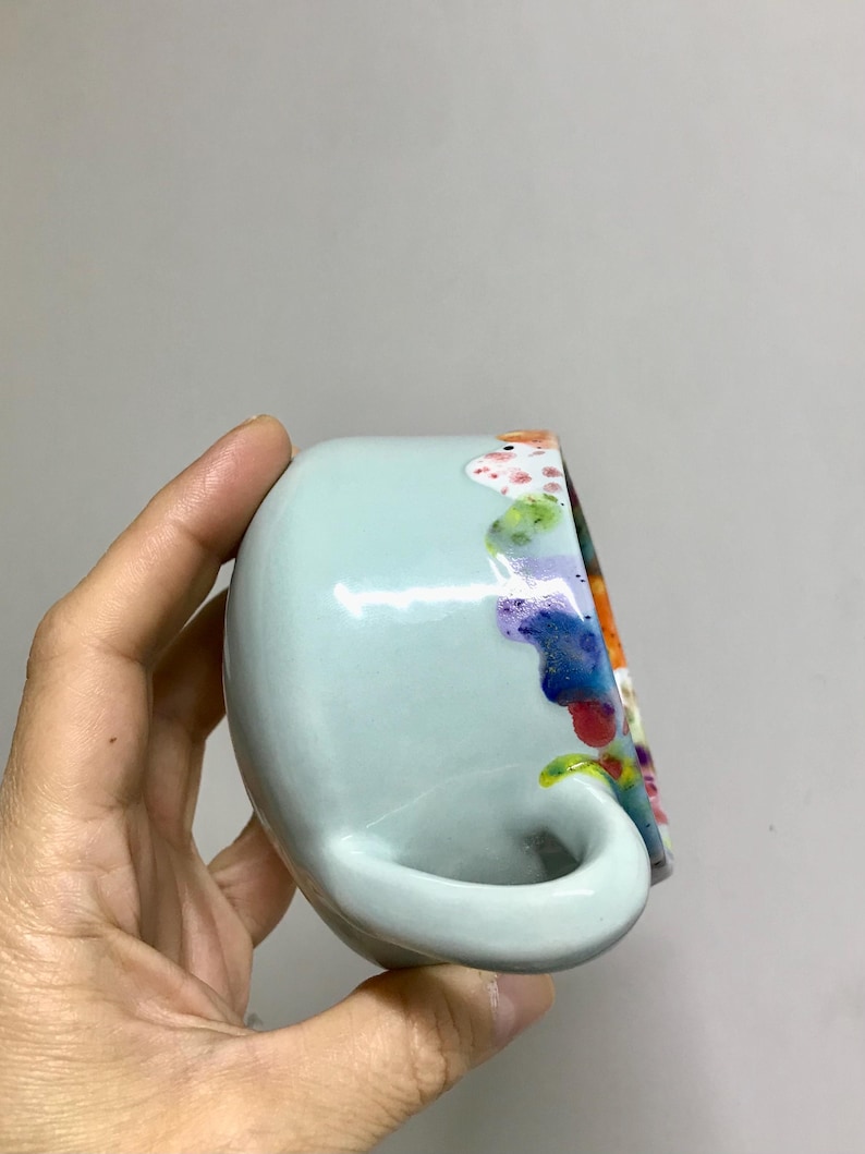 Handmade Ceramic Mug: Blue Kitchen Decor - Etsy
