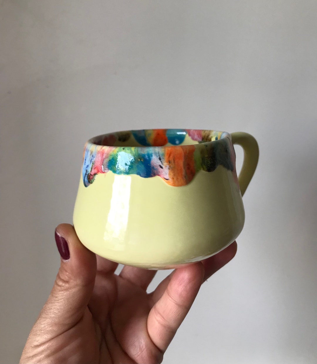 Handmade Ceramic Floral Cup,handmade Ceramic Mug, Kitchen Gift,handmade ...