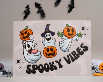 Cute Halloween Business Thank You Card Template Canva, Thank You Notes ...