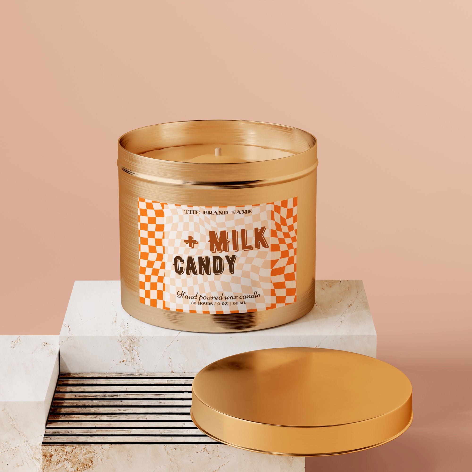 Modern Custom Scented Candle Label Template - Personalized Aesthetic ...