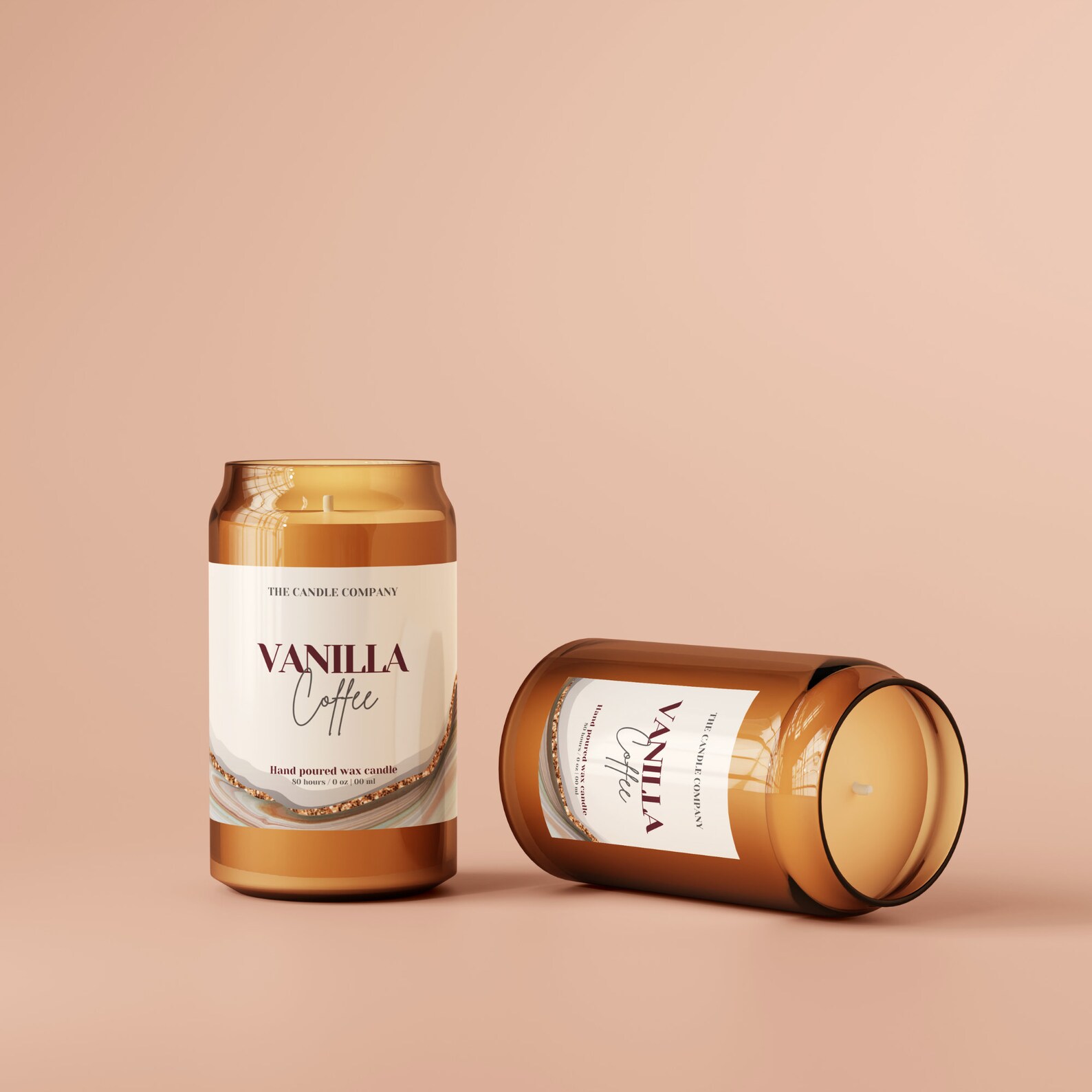 Luxury Custom Scented Candle Label Template - Personalized Aesthetic ...