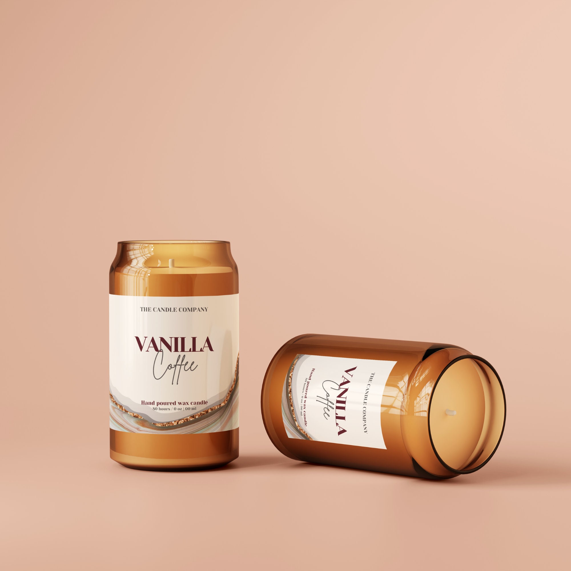 Luxury Custom Scented Candle Label Template - Personalized Aesthetic ...
