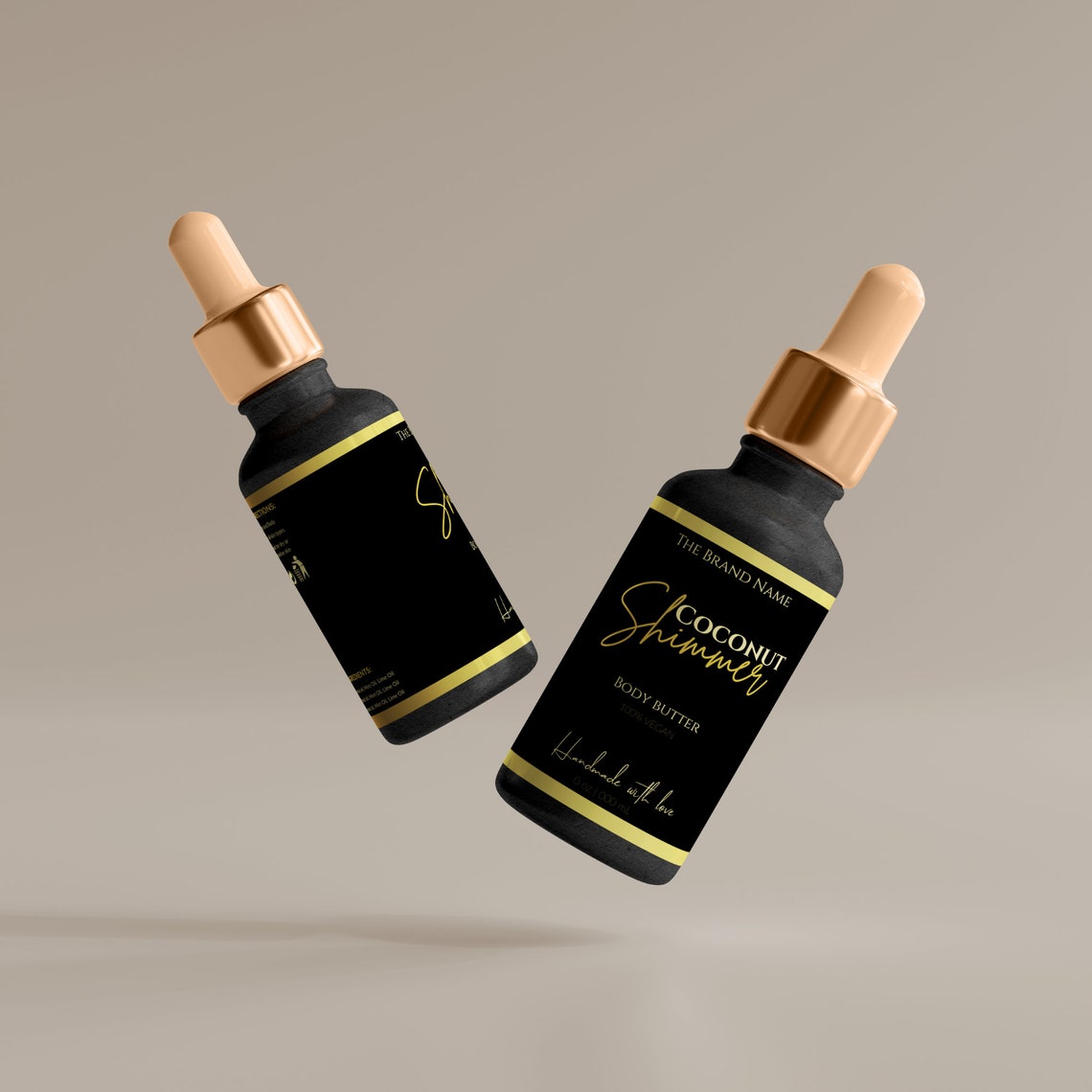 Product Labels Template Luxury Skincare Labels, Cosmetic Label Template ...